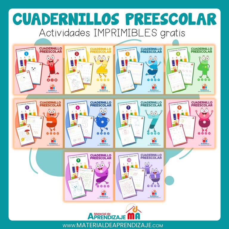 Actividades para preescolar: 725 + Fichas. 32 cuadernillos