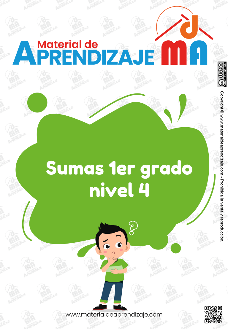 Sumas para primer grado nivel 4 | Material de Aprendizaje
