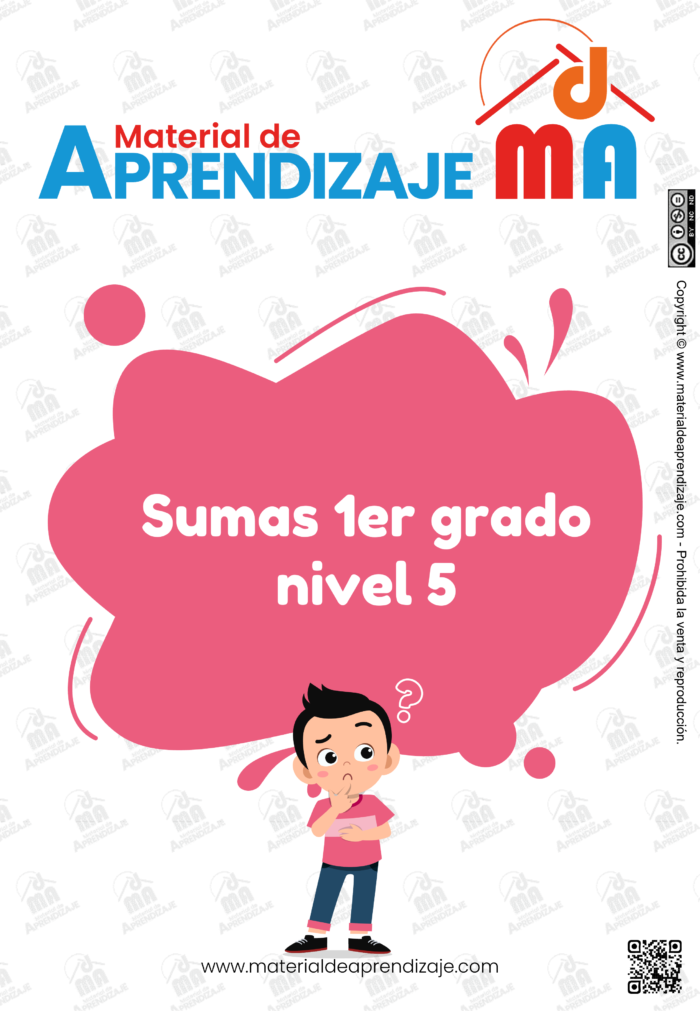Sumas para primer grado nivel 5 | Material de Aprendizaje