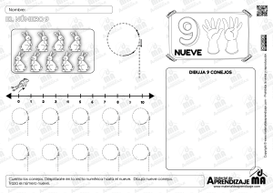 Trazos de números del 1 al 9