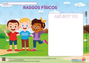 Rasgos Físicos - Ficha Imprimible para Niños de 4 Años | Material de ...