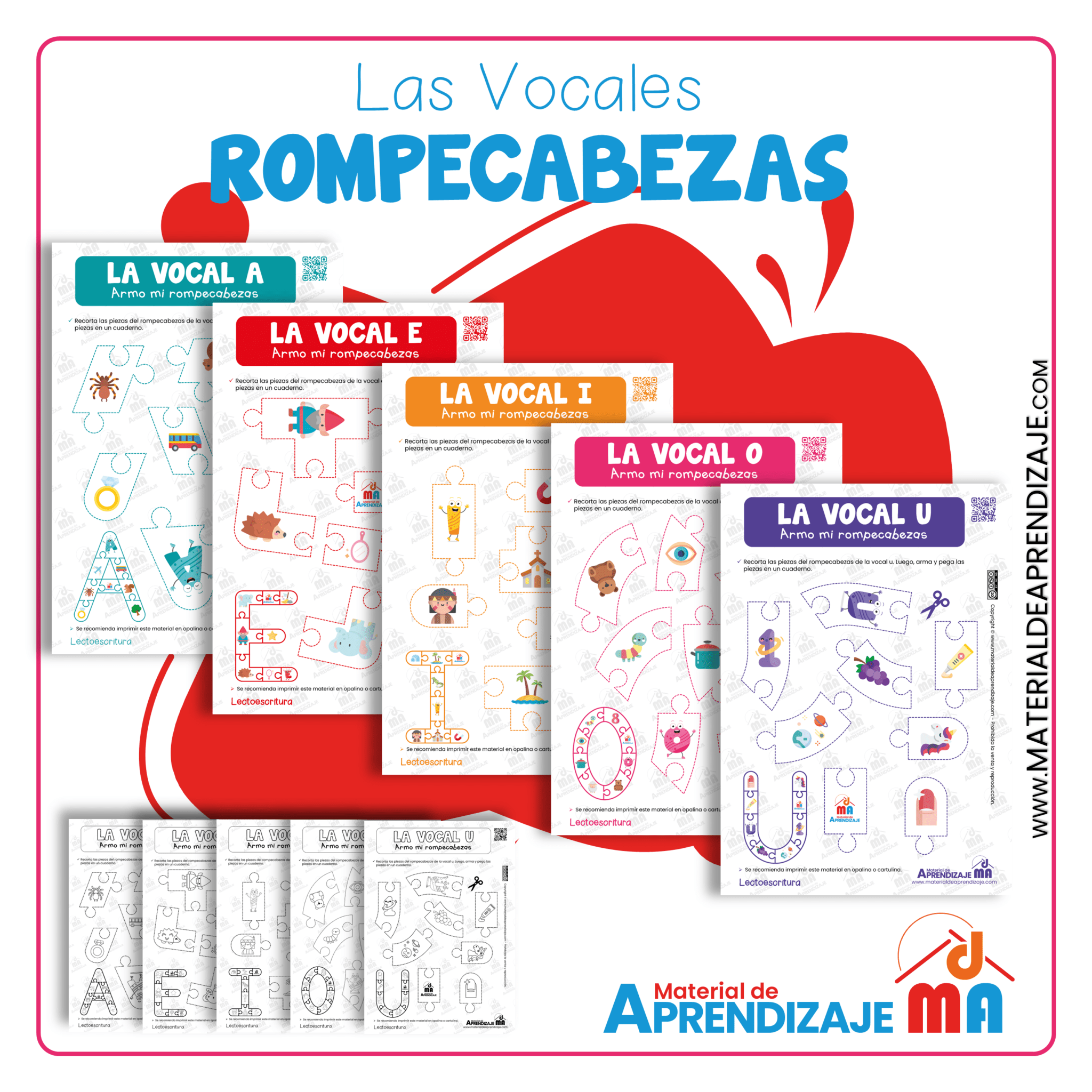 Clasificación por forma 🌸🖍️ - Preescolar 3 años | Material de Aprendizaje