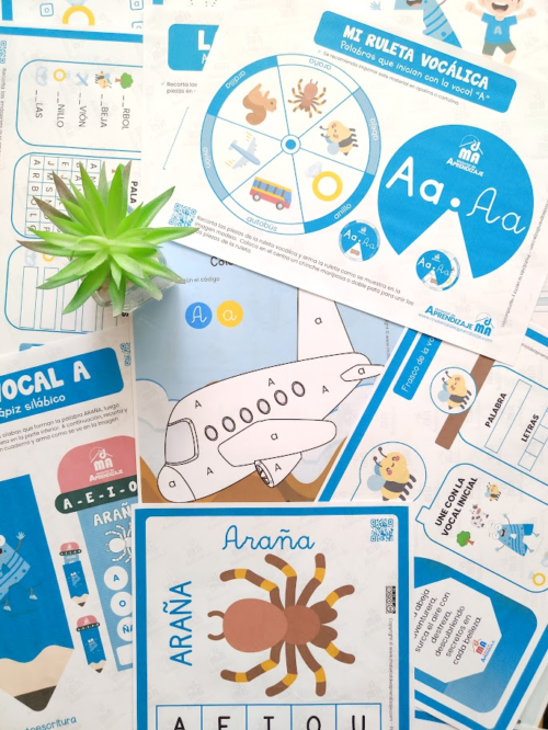 Lecto-escritura la vocal a - Material de Aprendizaje