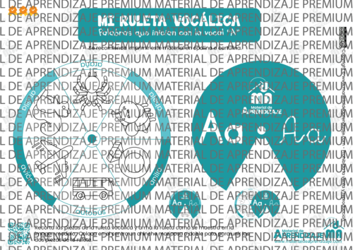 Lecto-escritura la vocal a - Material de Aprendizaje