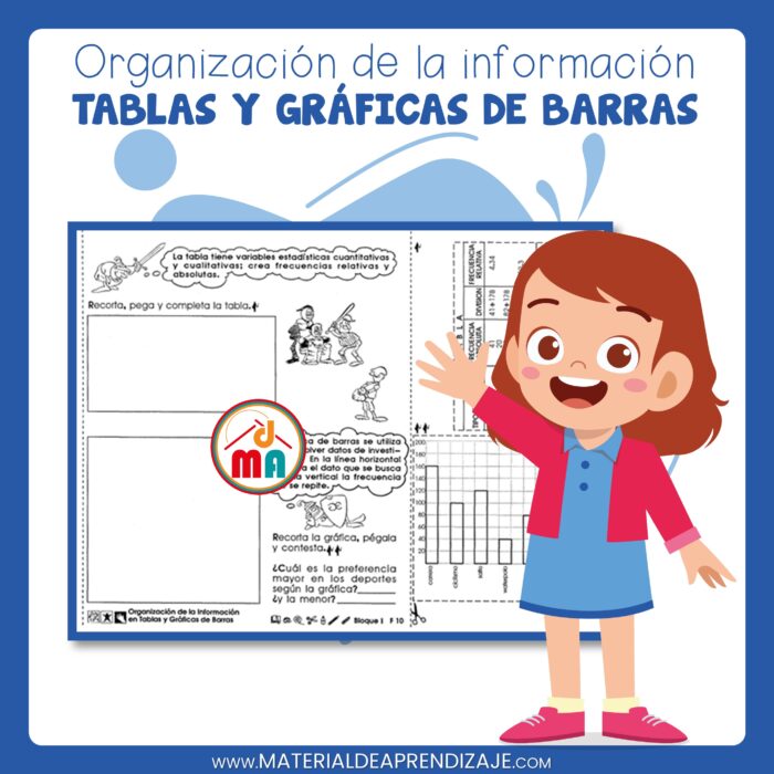 Organización de la Información en Tablas y Gráfica de Barras 📊📈 6to de ...