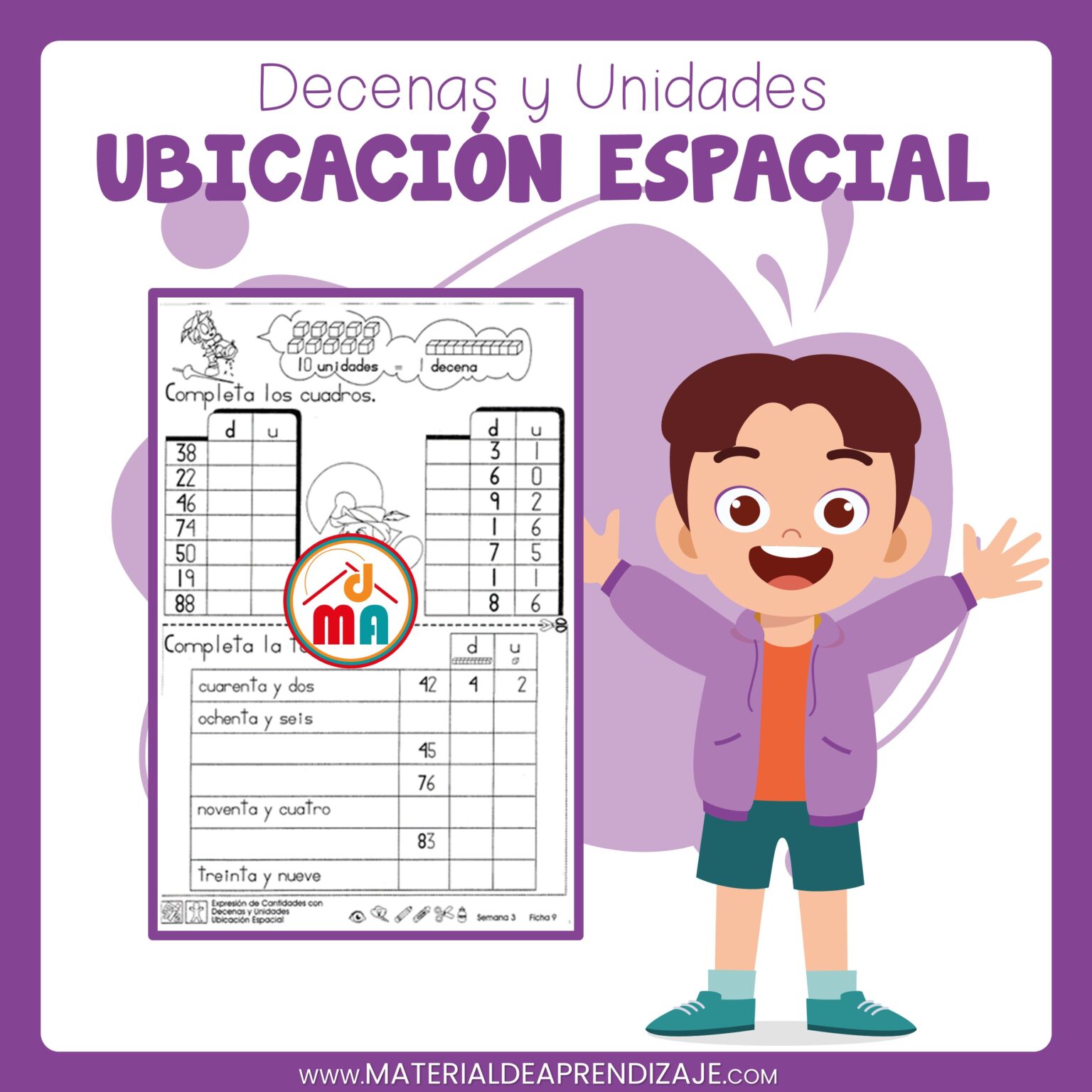 Encima - debajo y delante - detrás: Posiciones | Material de Aprendizaje